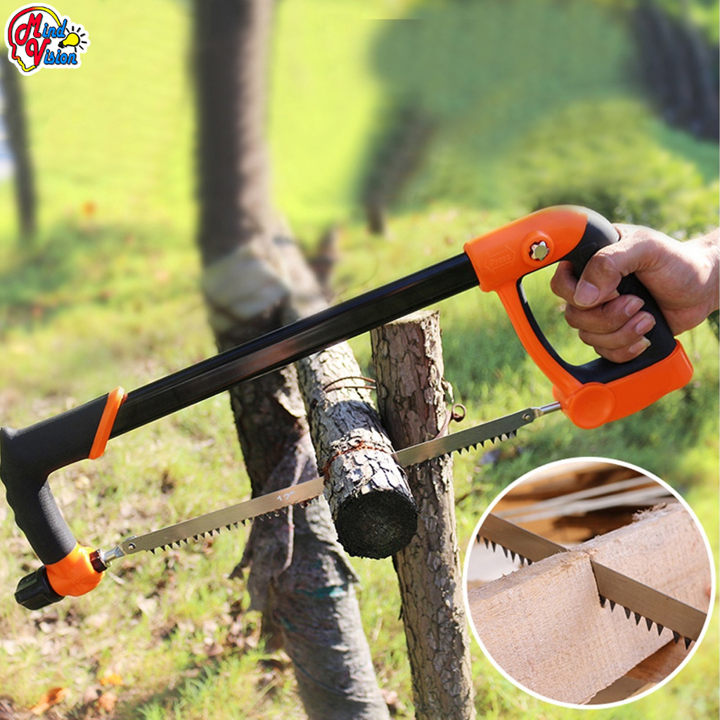 3in1 Hacksaw Frame with Blade Hand Saw Lagaring Bakal (YF783) | Shopee ...