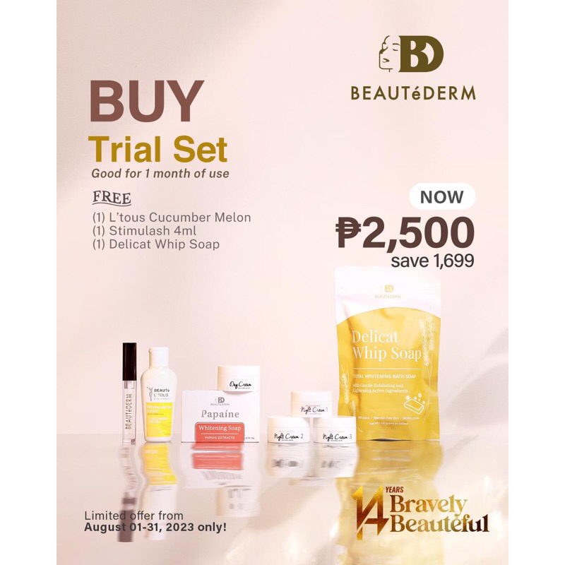 Beautederm Trial set w/ FREEBIES(Good for 1month) | Shopee Philippines
