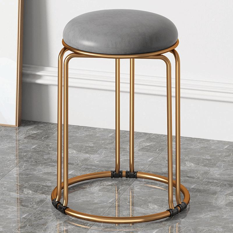 Homeyoung Simple Living room steel soft stool household stool chair bar ...