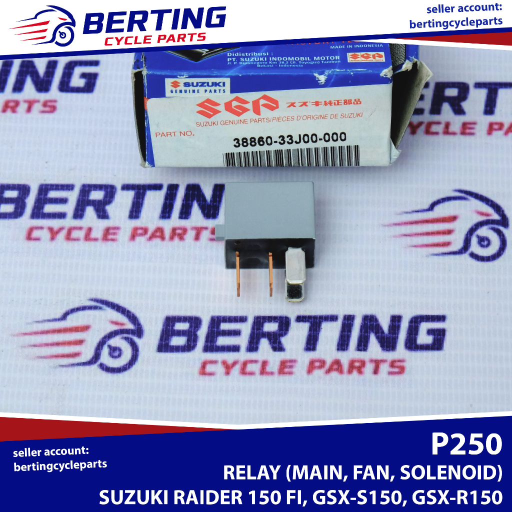 SGP RELAY (MAIN, FAN, SOLENOID) Suzuki Raider 150 FI GSX-S150 GSX-R150 ...