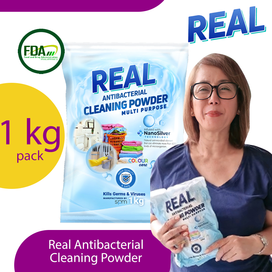REAL ANTIBACTERIAL DETERGENT POWDER 1kg | Shopee Philippines