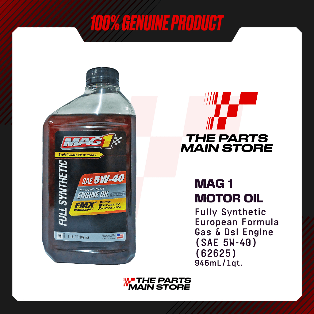 MAG 1 Motor Oil Fully Synthetic European Formula Gas & DSL Engine SAE ...