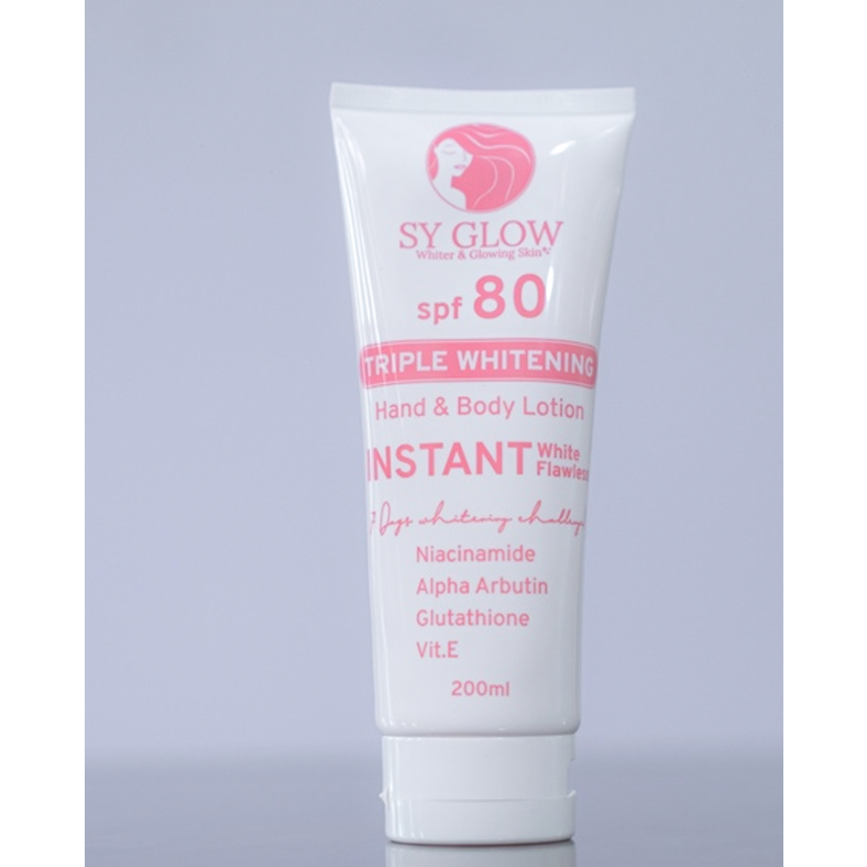 SY GLOW SPF80 TRIPLE WHITENING LOTION | Shopee Philippines