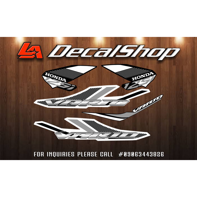Honda Click v2 125i Vario Stock Decals | Shopee Philippines