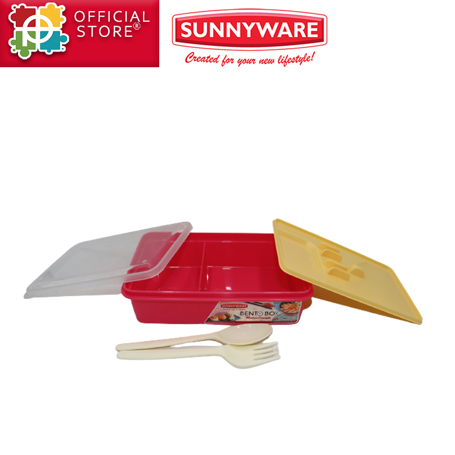 Sunnyware 516 Bento Lunch Box w/ Divider & S & F | Shopee Philippines