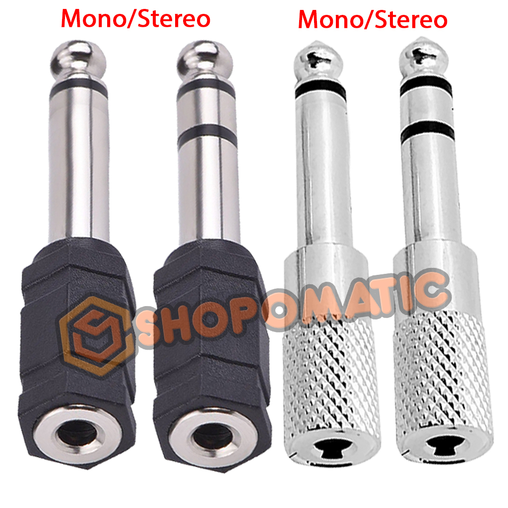 🟧 PL TO BABY, 6.35mm to 3.5mm MIC ENLARGER mono & stereo ADAPTER 🟧 ...