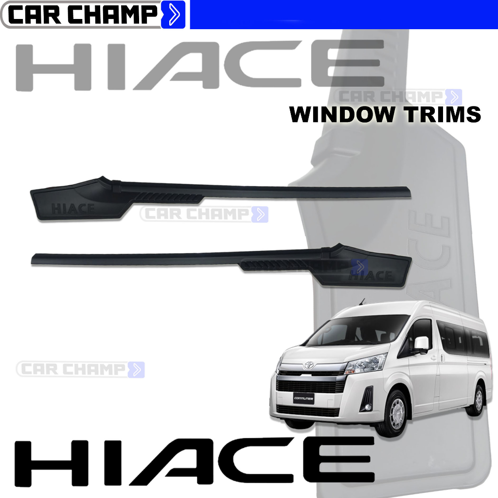 Toyota Hiace Commuter 2019 to 2024 OEM Window Trim Black / Chrome 2020 ...