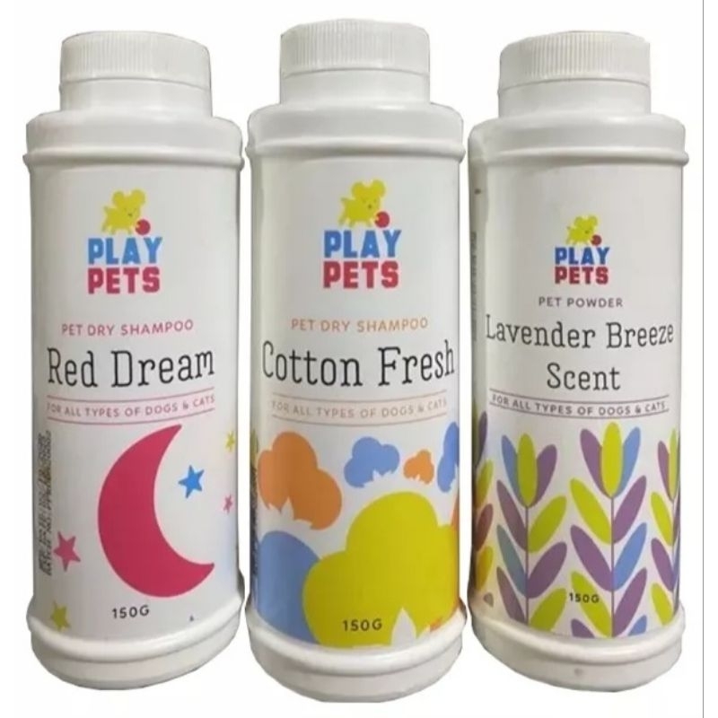 Play Pets Dry Powder Shampoo for Dogs and Cats 150g | Shopee Philippines
