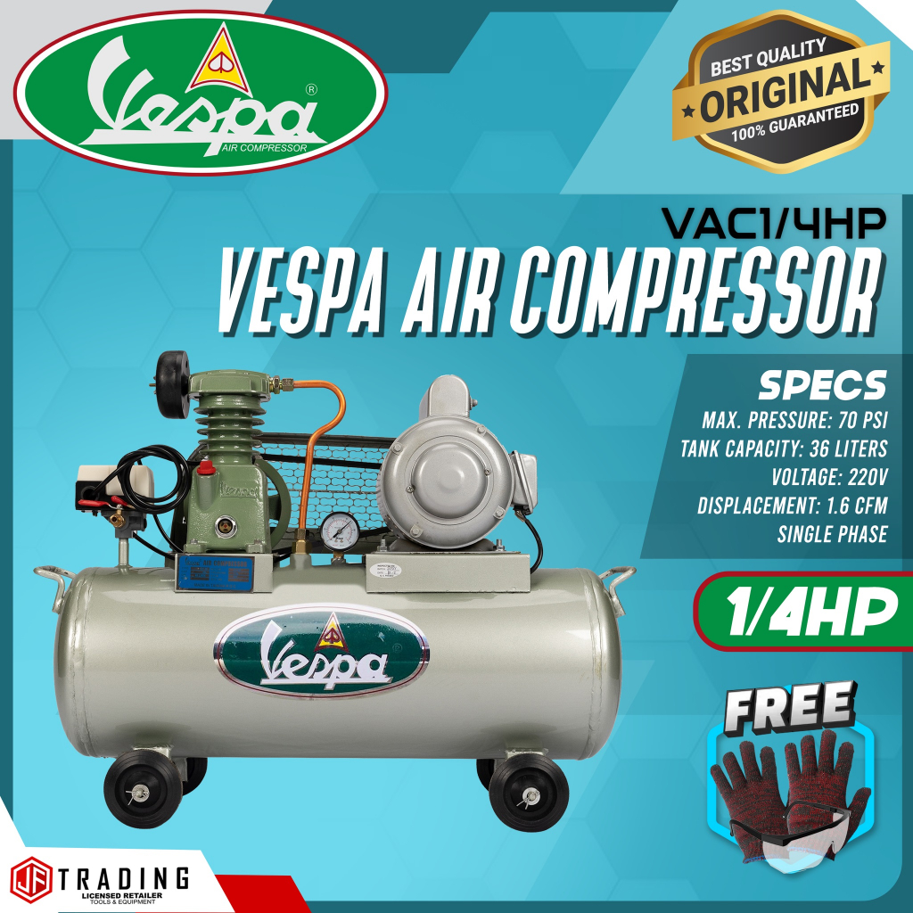 VESPA Air Compressor 2HP | 1HP | 1/2HP | 1/4HP High Quality With ...