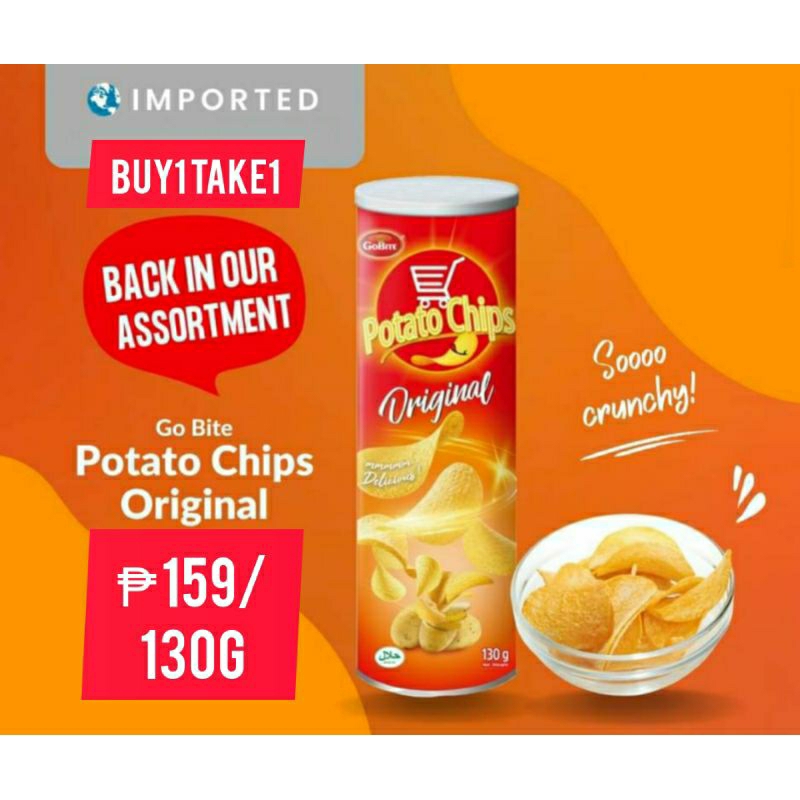 GO BITES ORIGINAL POTATO CHIPS BUY 1 TAKE 1 | Shopee Philippines