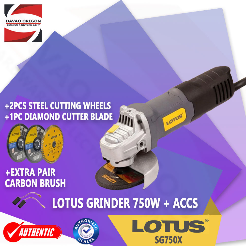 Lotus 4" Angle Grinder Slider 650W LTSG6500S/LAG115Z1 750W LTSG7500T ...