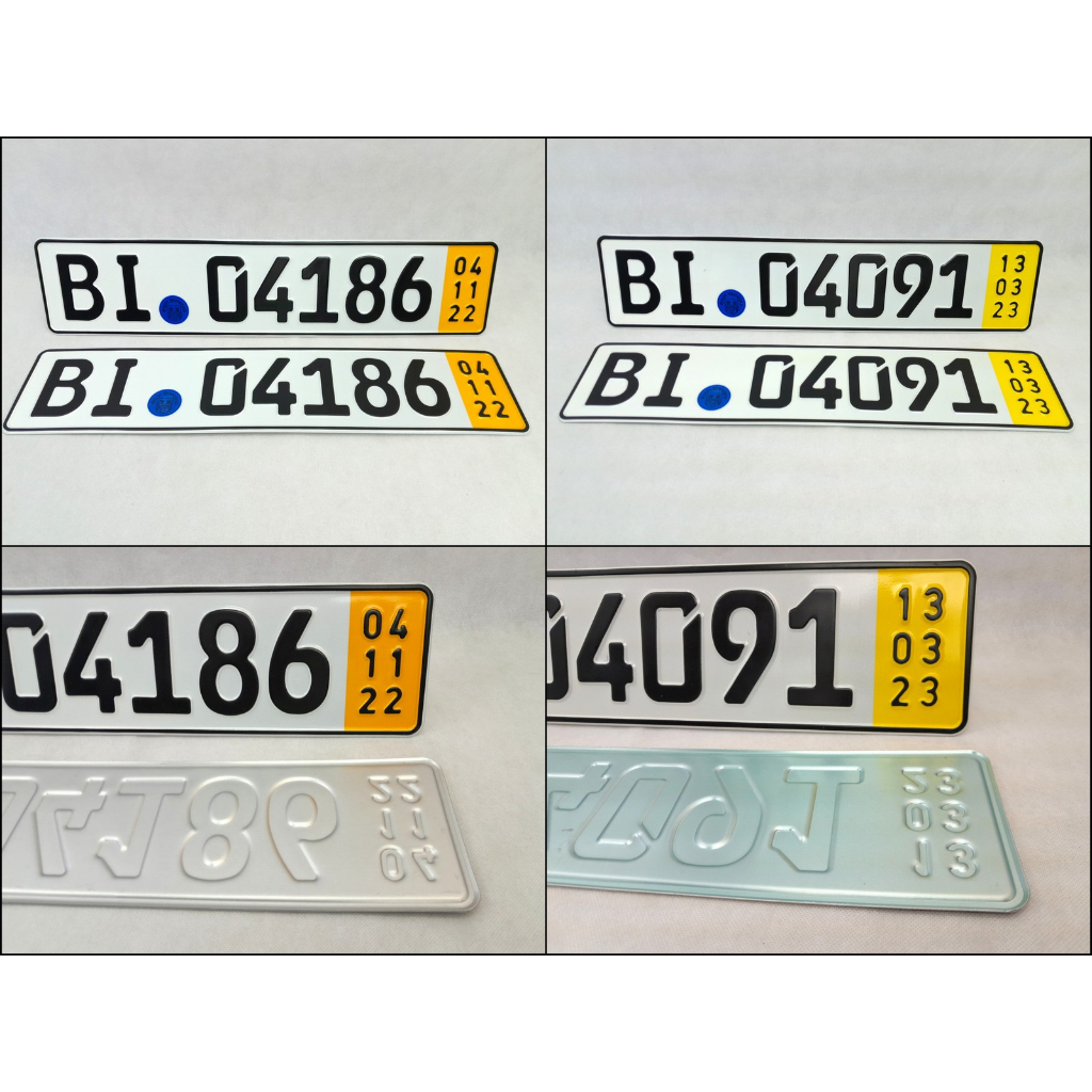 Euro Plates from Germany - Yellow Fraction - VARIOUS Brandnew Pair ...