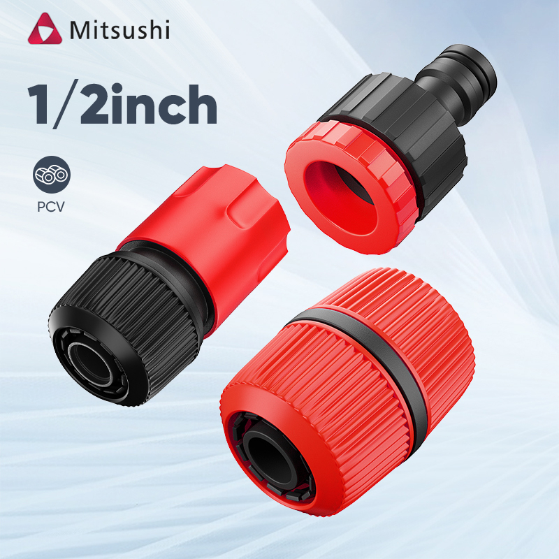 Mitsushi 3Pcs PVC Hose Connector 1/2/3/4 inch Quick Coupling Hose ...