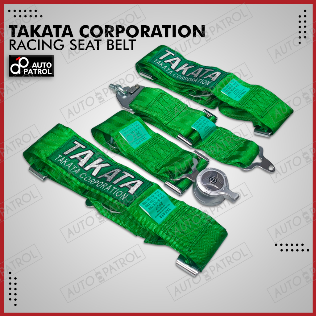 Takata racing seatbelt (Green) | Shopee Philippines