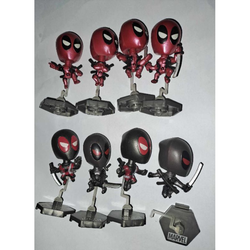 Deadpool Set of 8 W/Stand | Shopee Philippines