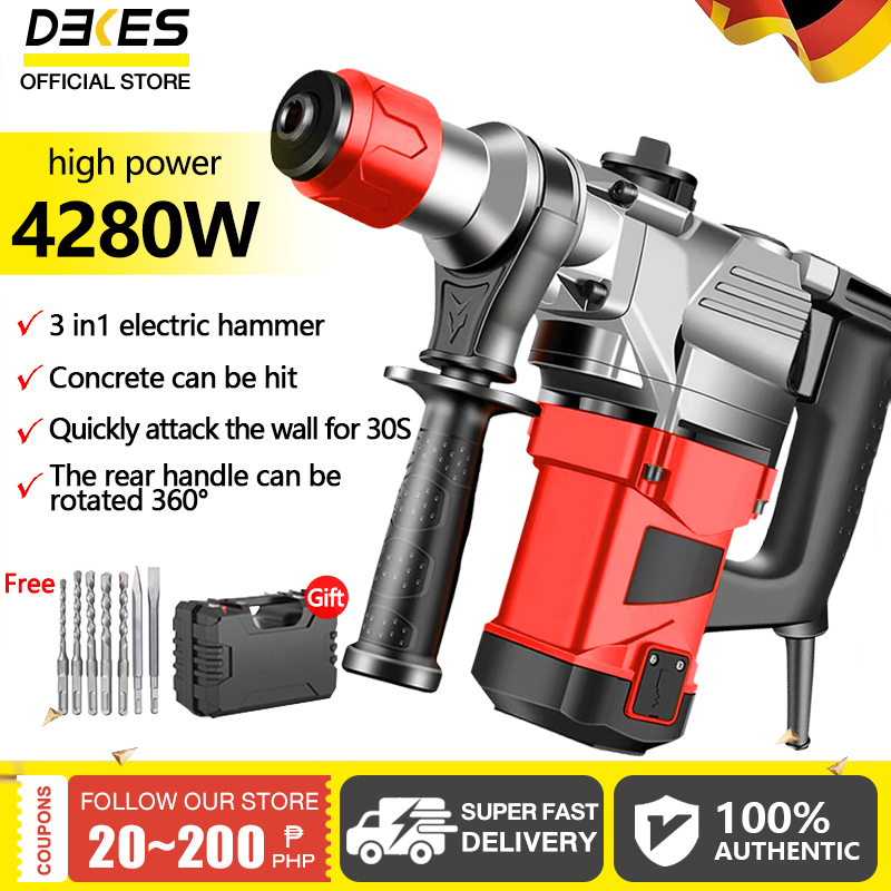 Demolition Hammer 4280W Chipping Gun Drill Hammer Electric Hammer Drill ...