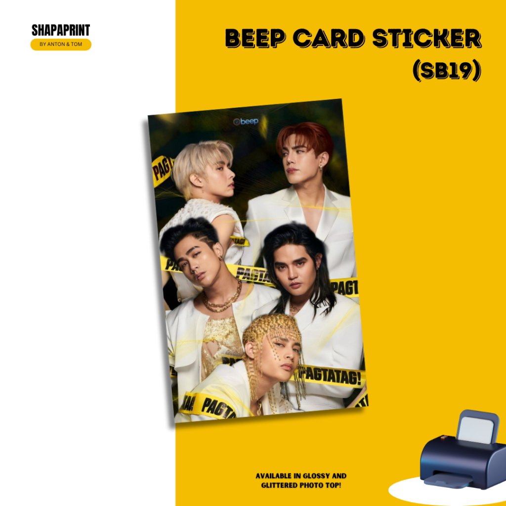 SHAPAPRINT Beep Card Sticker [SB19] | Shopee Philippines