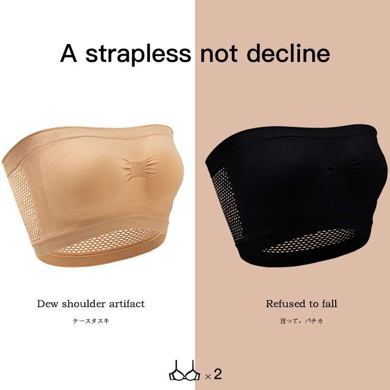 Women Stretchable 1Piece Plain Inner Tube No Foam Bandeau Tube Top ...