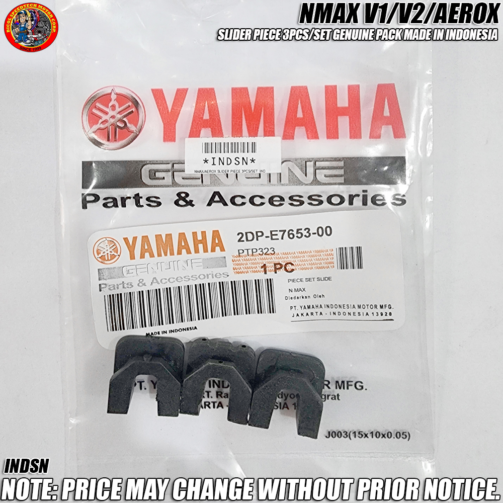 NMAX V1/V2/AEROX SLIDER PIECE 3PCS/SET GENUINE PACK MADE IN INDONESIA (INDSN) | Shopee Philippines