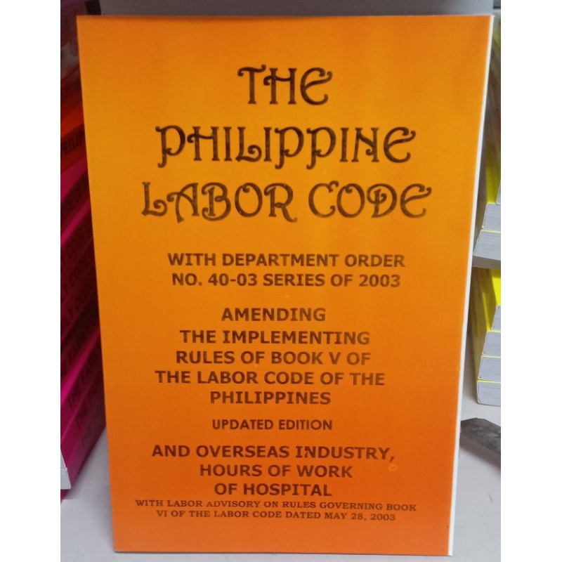 THE PHILIPPINE LABOR CODE 2023 EDITION | Shopee Philippines