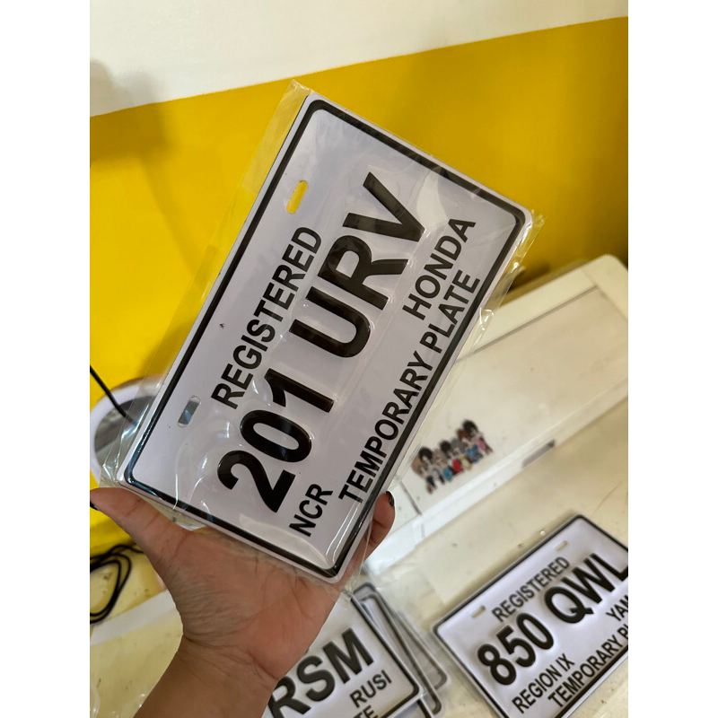 TEMPORARY PLATE 362.. | Shopee Philippines