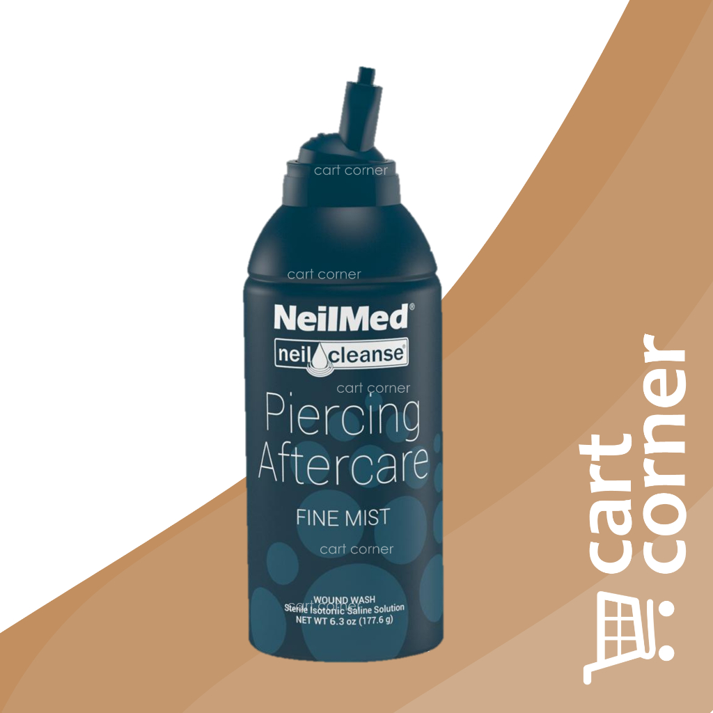 NeilMed Piercing Aftercare Fine Mist - Sodium Chloride Solution Spray ...