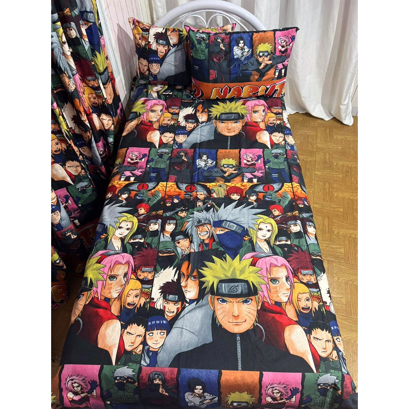 BYVIEL FULLY GARTERIZED NARUTO PURE CANADIAN COTTON BEDSHEET SET ...