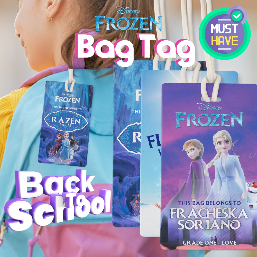 Disney FROZEN Luggage Tag | Personalized Airplane Tag | Customized ELSA ...