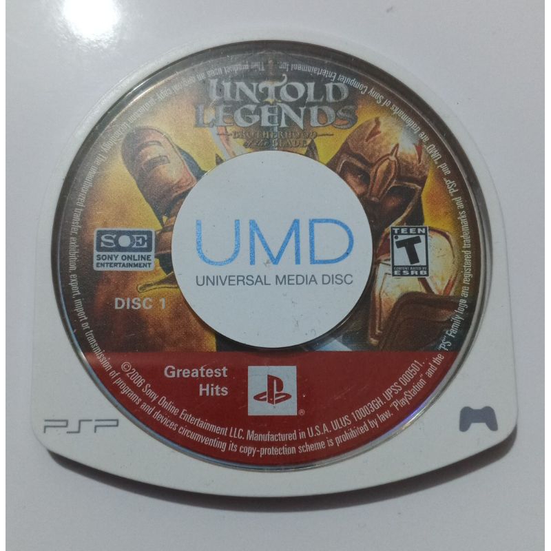 PSP PlayStation Portable UMD Games UMD ONLY ENGLISH NO CASE (Read Description) | Shopee Philippines