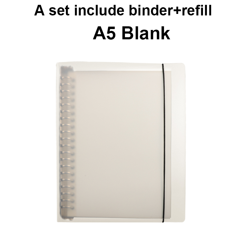 HIGHTUNE Loose Leaf Refill Binder Notebook B5 A5 Office School Supplies ...