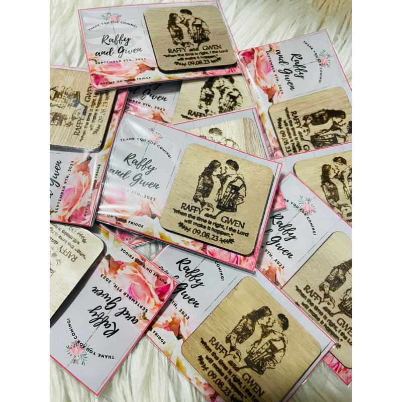 Colored Board Personalized Wooden Ref Magnet | Shopee Philippines