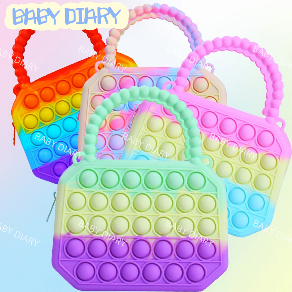Pop It Bag for Girl Push Bubble Crossbody Bag Cute Shoulder Messenger ...