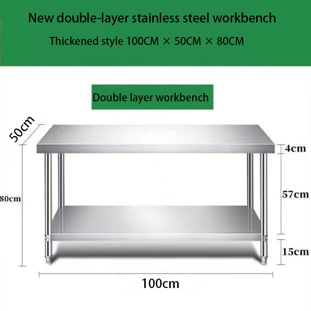 304 Stainless table kitchen console packing table furniture Double ...