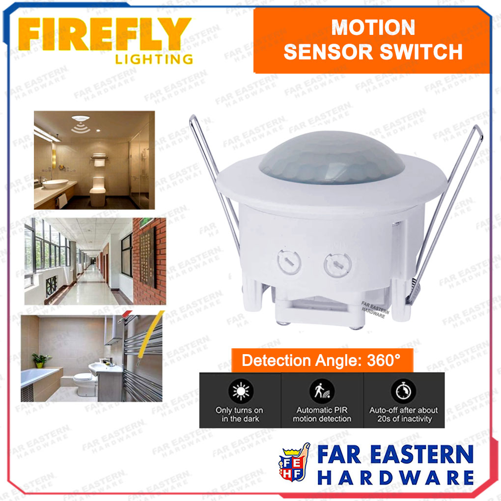 FIREFLY Motion Sensor Switch Light Recessed | Surface Type | Shopee ...