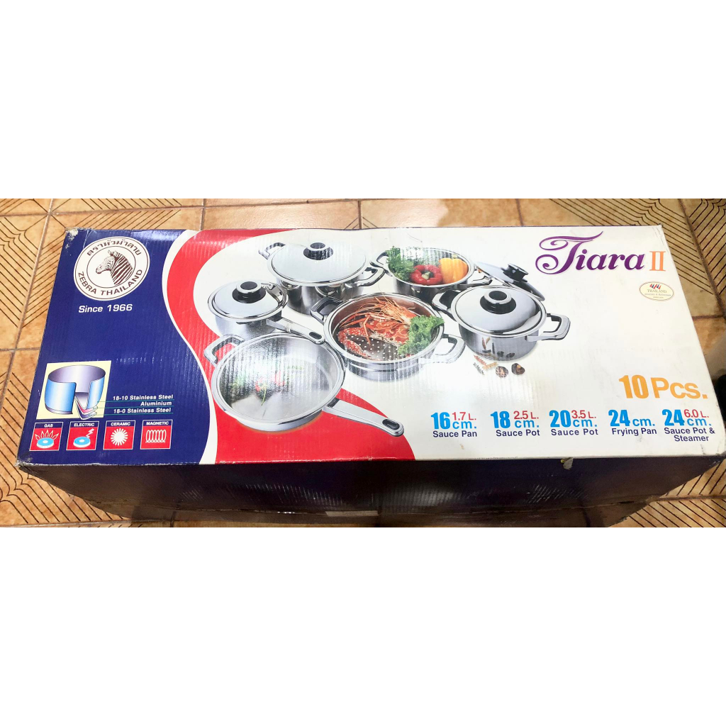 Zebra Tiara II Cookware set | Shopee Philippines