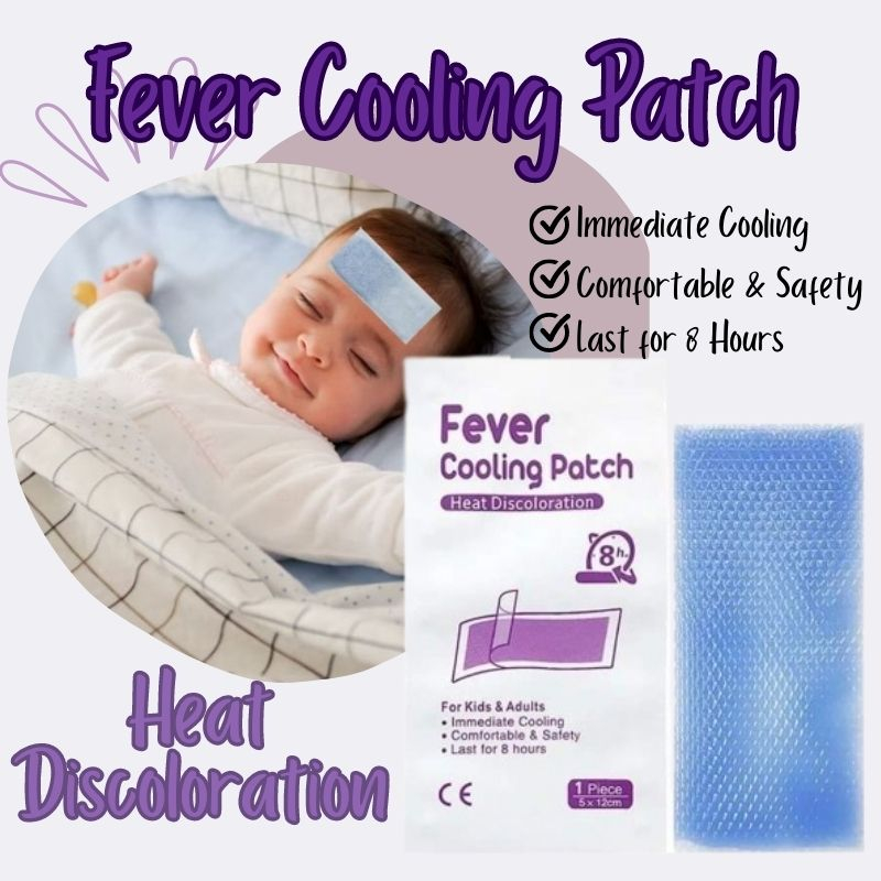 2 Boxes Fever Cooling Patch Heat Discoloration for Kids & Adults ...