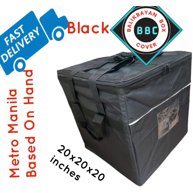 Balikbayan Box Cover Heavy Duty Black Color 20x20x20 inches ON HAND We ...