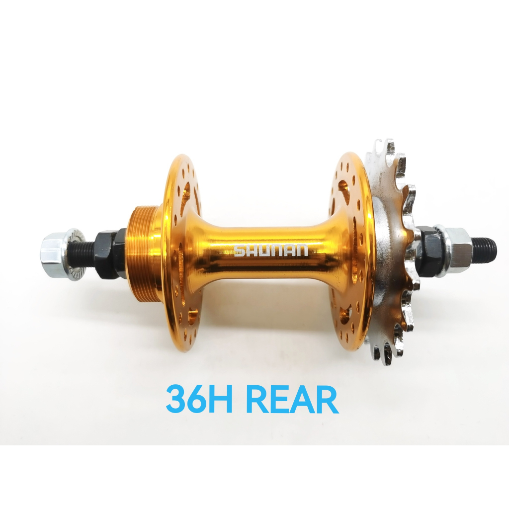 TAIWAN SHUNAN Alloy Hub Front & Rear 32 36 Holes 18T Sealed Bearing Hub ...