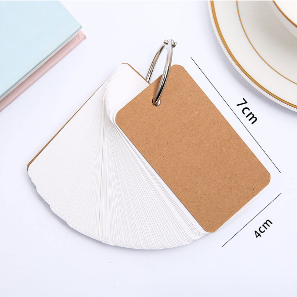 QJOQ.ph | 100 Pages Iron Ring Notepad Word Study Card Portable Memo Pad ...