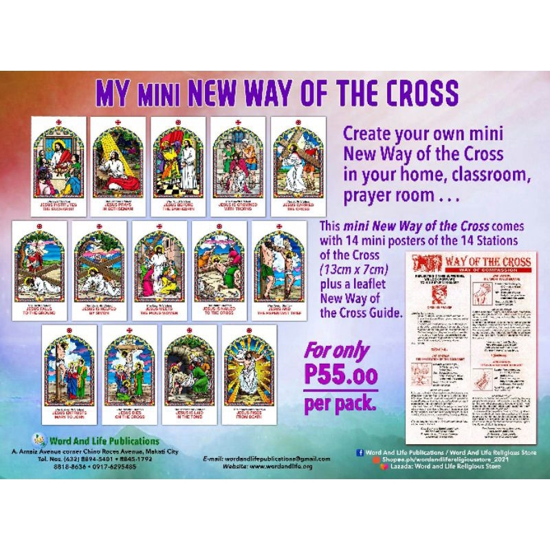 STAMPITA - NEW WAY OF THE CROSS (SET) 2.75" x 5" | Shopee Philippines