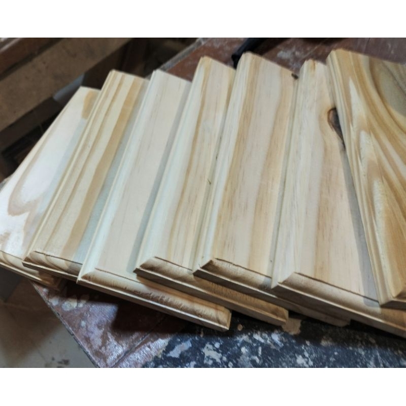 Wood plank. with routed edges. 12 inches by 5 inches by 1/2 inch ...