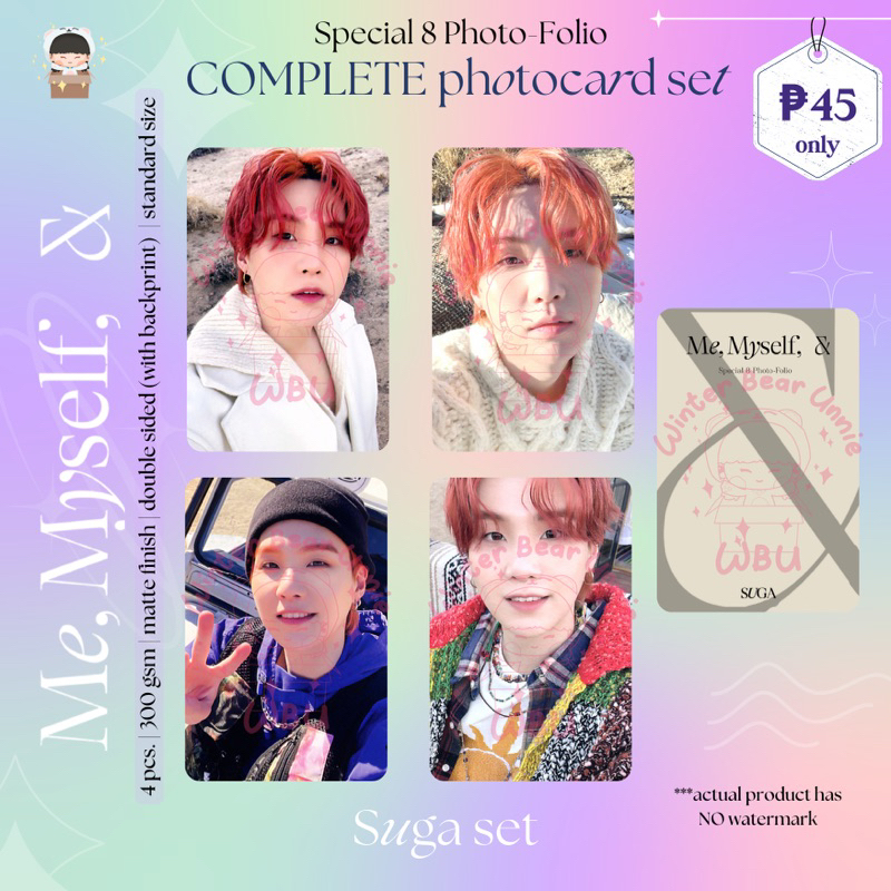 SPECIAL 8 PHOTO-FOLIO UNOFFICIAL PHOTOCARDS | ME, MYSELF & BTS RM JIN ...