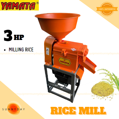 Yamata Rice Mill with Motor 3hp Heavy Duty (Gilingan ng Palay) | Shopee ...