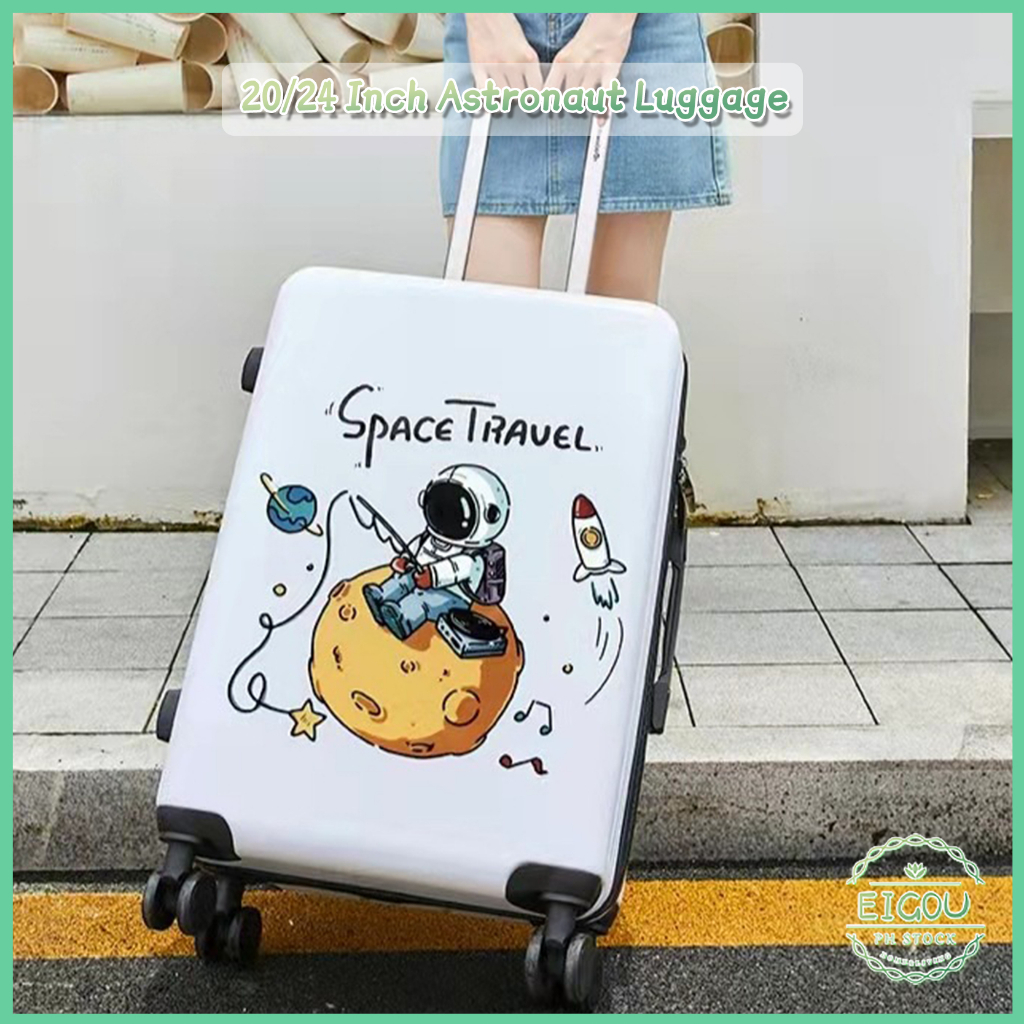 20/24 Inch NASA Astronaut Luggage Password Lock Trunk Suitcase Cartoon ...