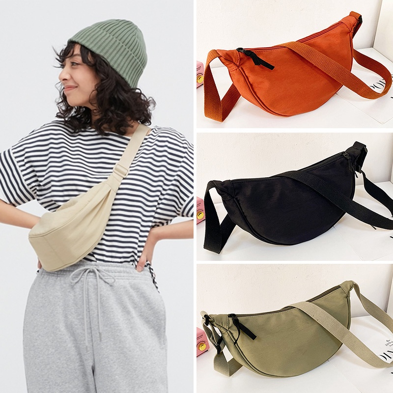 Dumpling Bag Crossbody Unisex Fashion Messenger Bag Waterproof Shoulder ...