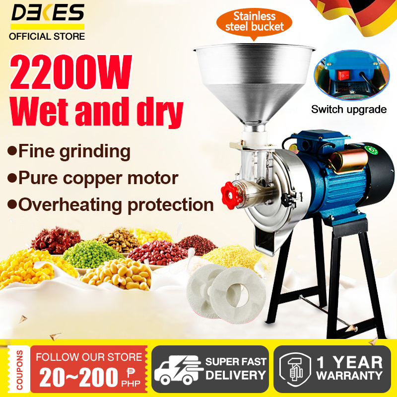 Wet and Dry Grinder 3HP Grinding Peanut Butter Heavy Duty Commercial ...