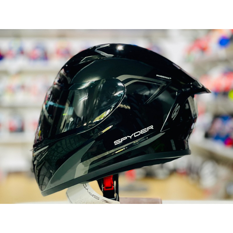Spyder Phoenix+ V2 Full-face Single Visor Helmet w/ FREE CLEAR VISOR ...