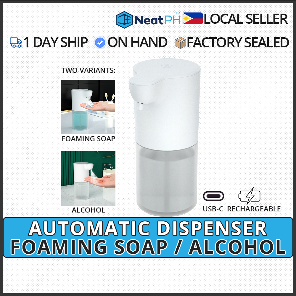 NeatPH Automatic Foaming Soap Alcohol Dispenser | Rechargeable | 4 ...
