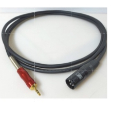 XLR Male to 3.5mm Heavy Duty Stereo Jack with Long Spring Connector ...