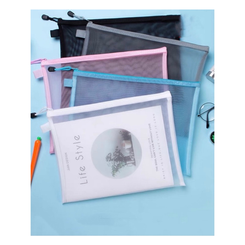 PENNY#A4 size simplistic transparent mesh envelope zipper | Shopee ... PENNY#A4 size simplistic transparent mesh envelope zipper | Shopee ...